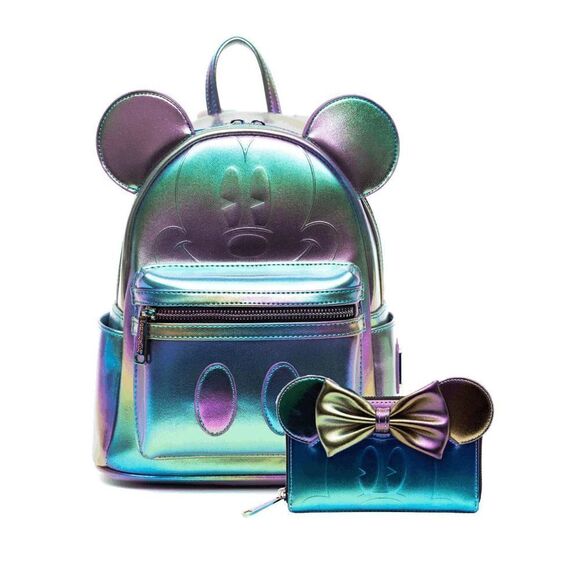 Loungefly | Bags | Loungefly Disney Oil Slick Mickey Mouse Backpack And ...